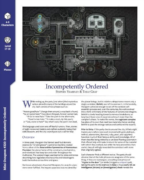 5E Mini-Dungeons | DnD One-Shot Adventures | AAW Games